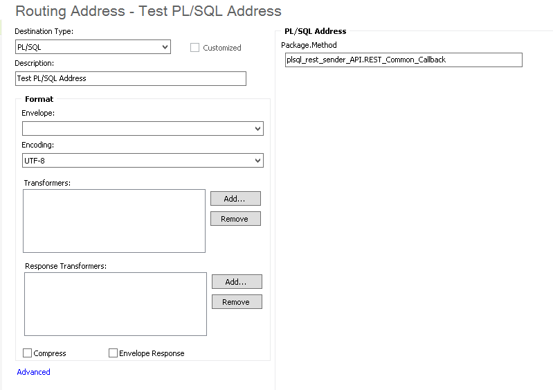 Configure the REST Transport Connector