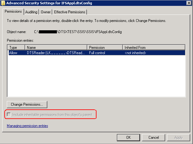 Setup DTS Reader Access