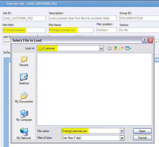Create Table from File